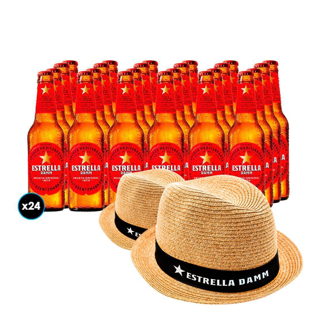 Booz.cl: PACK VERANIEGO ESTRELLA: 24x Cervezas Estrella Damm Botella ...
