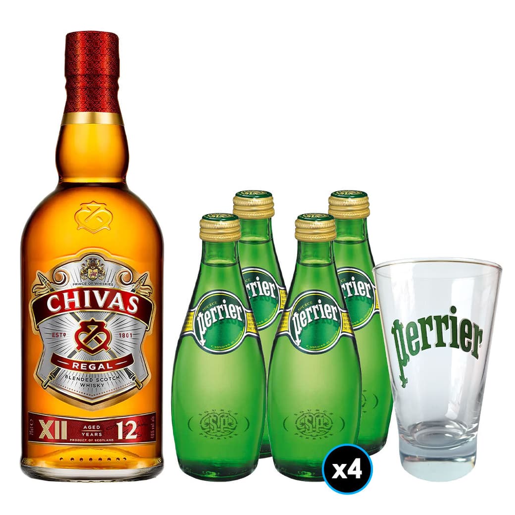 Booz.cl: PACK WHISKY-PERRIER N°3: 1x Whisky Chivas Regal 12 Años 750cc ...